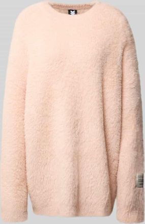 Karo Kauer Oversized Strickpullover mit Label-Detail