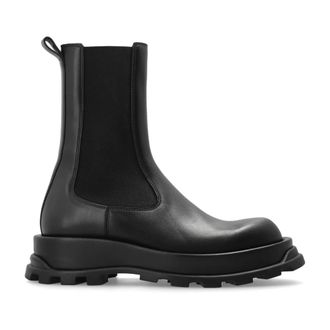 Jil Sander Kn&ouml;chelhohe Chelsea Boots - - Shoes - Damen - Schwarzk - 36 EU