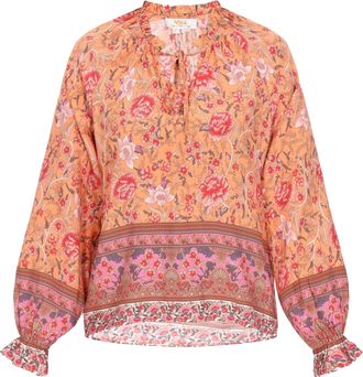 Usha Bluse Frauen orange mehrfarbig