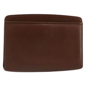 Balenciaga Sac pochette vintage doccasion - Femme - Pre-owned - Brun - Taille: ONE Size