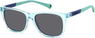 Polaroid unisex, Accessoires, Bleu, Taille: 48 MM Azure/Grey Lunettes de soleil