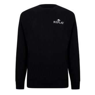 Replay Sweatshirt f&uuml;r Herren, Rundhalsausschnitt (Schwarz)