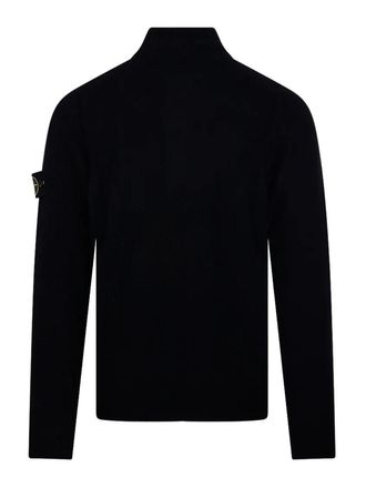 Stone Island Pull Col Roul&eacute; - Noir