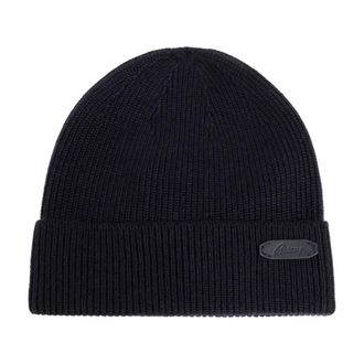 Brioni Wollm&uuml;tze mit Patch - - Accessories - Herren - Schwarzk - XL