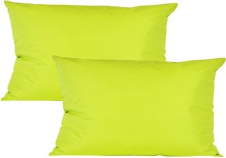 JACK 2er Set 40x60cm Outdoor Kissenhülle Kissenbezug Wasserfest Sitzkissen Lounge Kissen Garten Stuhl Lotus Effekt, Farbe:Limette