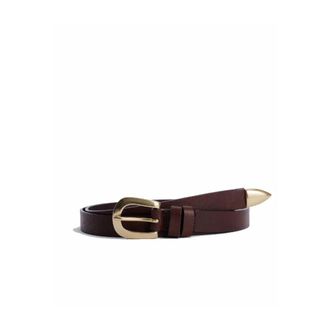 Sunflower Messing Spitzen Braun Leder G&uuml;rtel - - Accessories - Herren - Braun - ONE SIZE