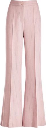 Genny Nadelstreifen-Hose mit weitem Bein - - Trousers - Damen - Rosa - XS