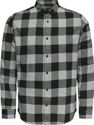 Only & Sons NOS Onsgudmund LS Checked Shirt Noos Camicia, Grigio (Griffin Griffin), XX-Large Uomo