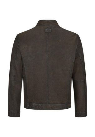 Milestone Lederjacke MSTizian Herren Bikerjacke Jacke Leder klassisch schlanke Passform