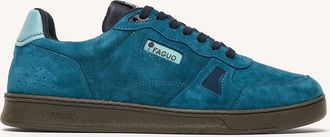 Faguo Baskets en cuir nubuck bleu
