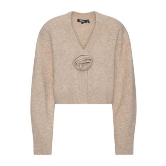 Rotate Cardigans - - Knitwear - Damen - Beige - S