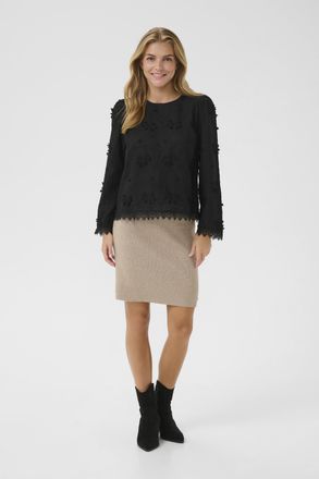 Cream Langarm-Bluse CRHilda Regular fit black