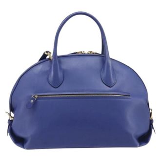 Ferragamo Sac &agrave; main en cuir doccasion - Femme - Pre-owned - Bleu - Taille: ONE Size