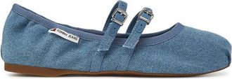 Tommy Jeans Ballerinas Ballerina Denim EN0EN02782 Blau