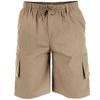 D555 Short Cargo élastiqué Grande Taille Homme Grande Taille Homme Sable