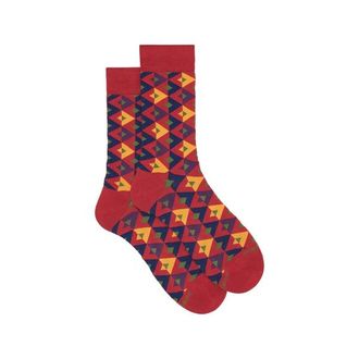 Dor&eacute; Dor&eacute; Chaussettes mi-hautes &agrave; motifs en coton m&eacute;lang&eacute;
