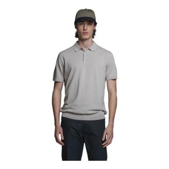 IMPURE Strick-Poloshirt mit kurzen &Auml;rmeln - - Tops - Herren - Beige - M