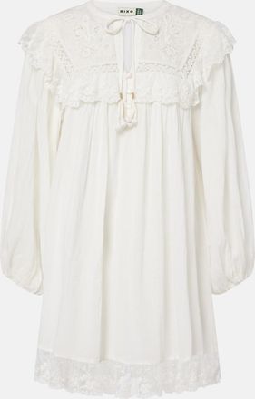 Rixo Robe Inez en coton &agrave; broderie