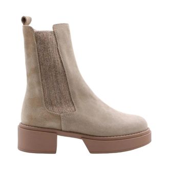 &Egrave; Mia Stylischer Koolvis Stiefel - - Shoes - Damen - Beige - 37 EU
