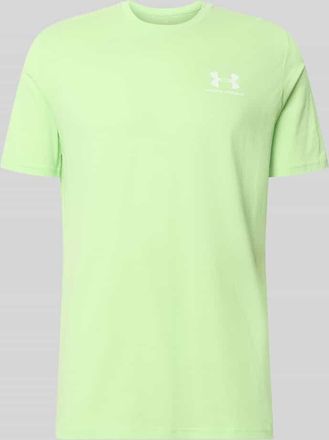 Under Armour T-Shirt mit Logo und Rundhalsausschnitt