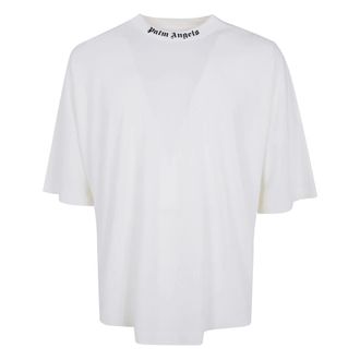 Palm Angels Homme, Tops, Blanc, Taille: XL T-Chemises