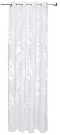 Albani Schal mit 8 &Ouml;sen/Adrian/ 245x135 cm, Polyester-Mischung, Wei&szlig;