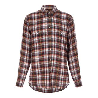 Dsquared2 Homme, Chemises, Multicolore, Taille: 2XL Chemise Canadienne Vintage &agrave; Carreaux en Lin