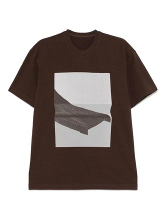 JNBY t-shirt à imprimé graphique - Marron