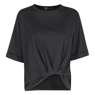 Seventy Femme, Tops, Noir, Taille: 36 FR Girocollo nodo