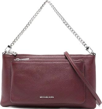 Michael Kors Femme, Sacs, Rouge, Taille: ONE Size Jet Set Medium Pebbled Leather Convertible Crossbody Bag