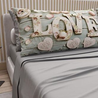 Petti Artigiani Italiani Bettwäsche aus Baumwolle mit Kissenbezügen mit Digitaldruck, Bettlaken für französisches Bett, Bettwäsche-Set Muster 318 Hellgrau, 100% Made in Italy