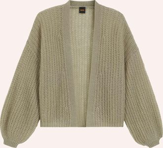 HUGO BOSS Cardigan C_Furgovia_1 Relaxed Fit gruen