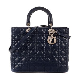Dior Crossbody Bags - Lady Dior Large - Gr. unisize - in Blau - f&uuml;r Damen