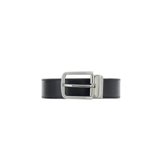Emporio Armani Ceinture &agrave; boucle grav&eacute;e du logo - unisex - Accessoires - Brun - Taille: ONE Size