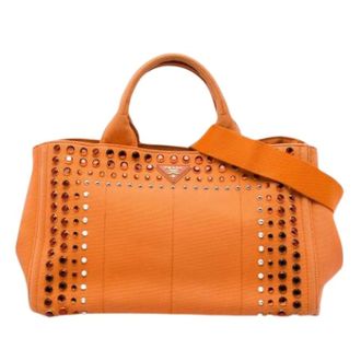 Prada Pre-owned Sac seau clout&eacute; - Femme - Pre-owned - Orange - Taille: ONE Size