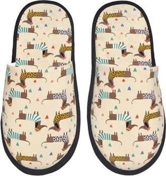 Generic Teckel Unisexe Pantoufles Chaud Chaussons Confortable Slippers Pour Ext&eacute;rieur Int&eacute;rieur Hiver L