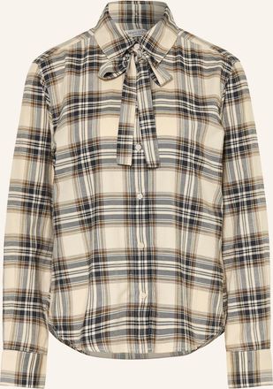 Marc O'Polo Marc Opolo Hemdbluse Aus Flanell Mit Abnehmbarer Schluppe weiss