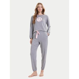 Kate Spade New York Pyjama KSI92759 Grau Regular Fit