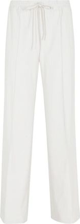 Duno Femme, Pantalons, Blanc, Taille: 38 FR Pantalone Dritto Relaxed Gamba Ampia