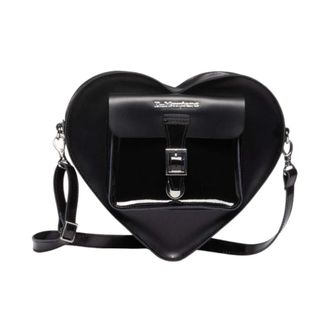 Dr. Martens Schwarze Leder-Rei&szlig;verschluss-Satchel - - Bags - Damen - Schwarzk - ONE SIZE