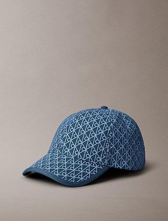 Calvin Klein Casquette de base-ball enti&egrave;rement imprim&eacute;e de logos monogrammes