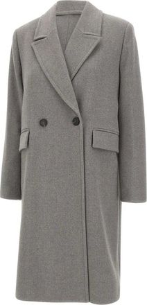 Kaos Kaos, Femme, Manteaux, Gris, Taille: 38 FR Manteau Crois&eacute;