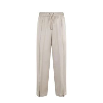 Herno Acetate Casual Pants - - Trousers - Damen - Beige - M