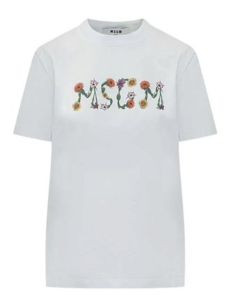 Msgm M. S.G. M. T-Shirt - Wei&szlig;