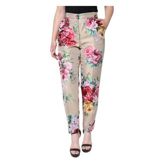 Dolce & Gabbana Pantalon fusel&eacute; taille haute - Femme - Pantalons - Multicolore - Taille: 44 FR