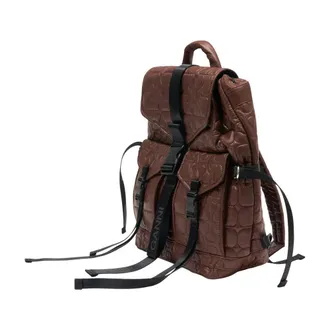 Ganni Backpack - Brown