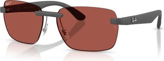 Ray-Ban Peek Sonnenbrille - - Accessories - unisex - Grau - 59 MM