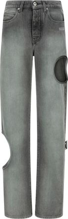 Off-white Femme, Jeans, Gris, Taille: W25 Spray New Meteor Jeans