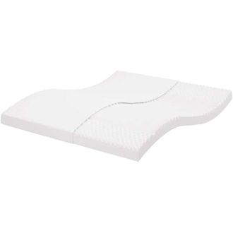 vidaXL Schaumstoffmatratze Wei&szlig; 180x210 cm 7-Zonen H&auml;rtegrad 20 ild Vidaxl