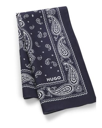 HUGO BOSS Bandana aus einem Seiden-Mix mit Paisley-Print in